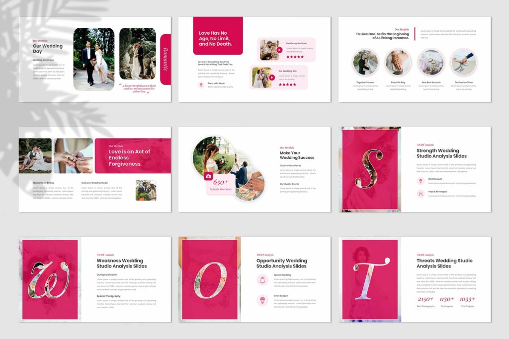 Romantic PPTX Presentation Template – MasterBundles