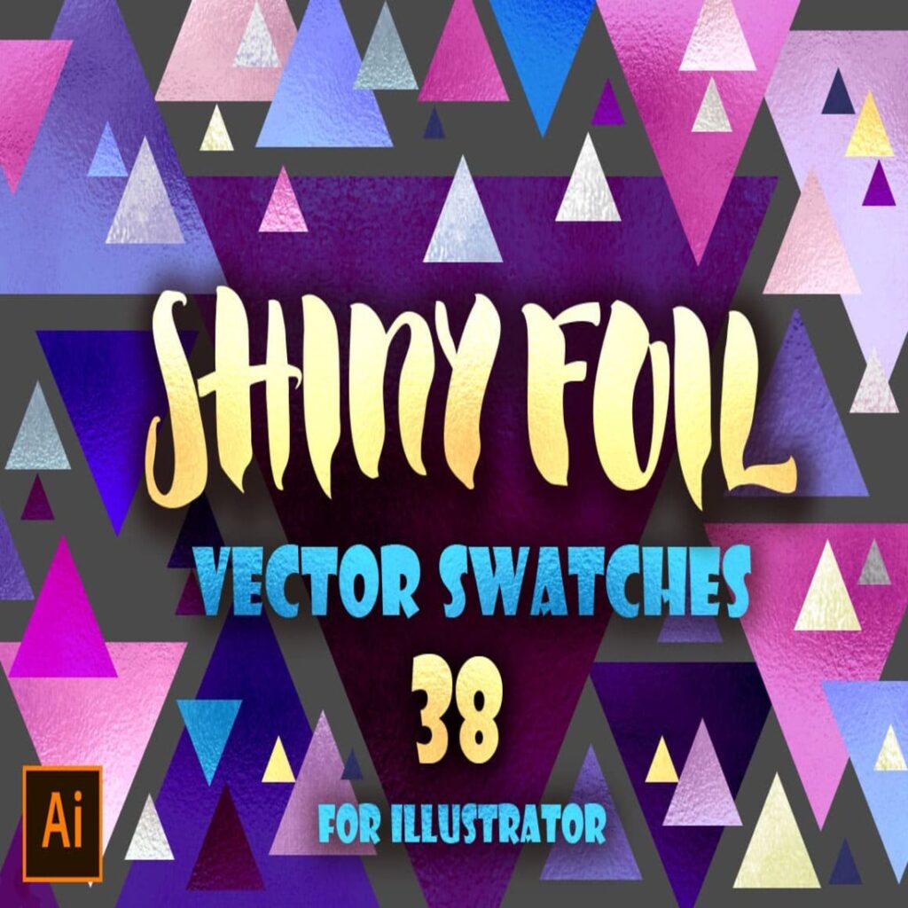 Shiny Foils Vector Swatches for AI – MasterBundles