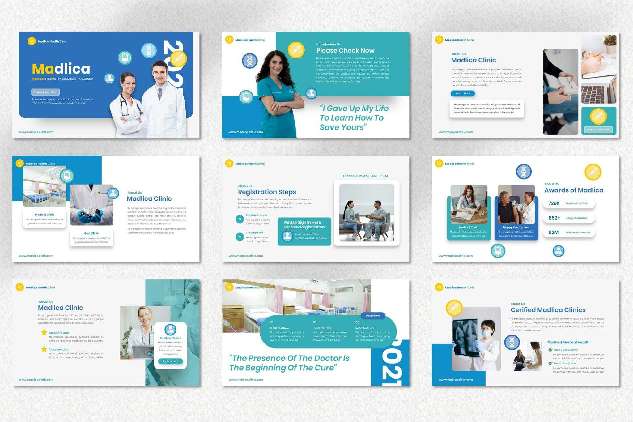 Madlica - Medical Powerpoin Template – MasterBundles