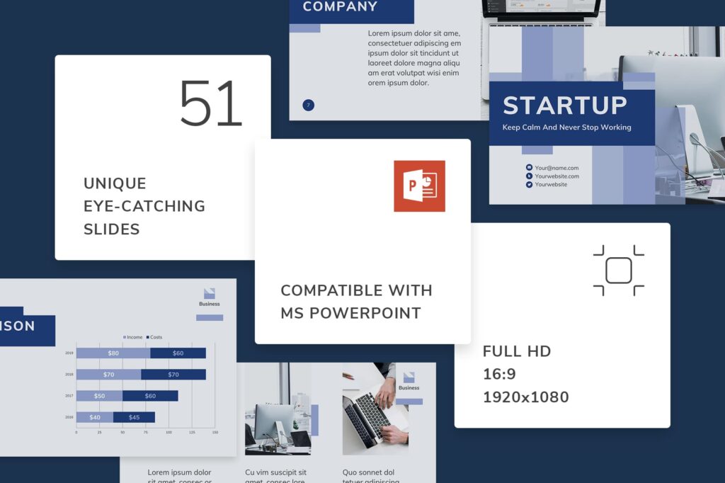 Startup PowerPoint Presentation Template – MasterBundles