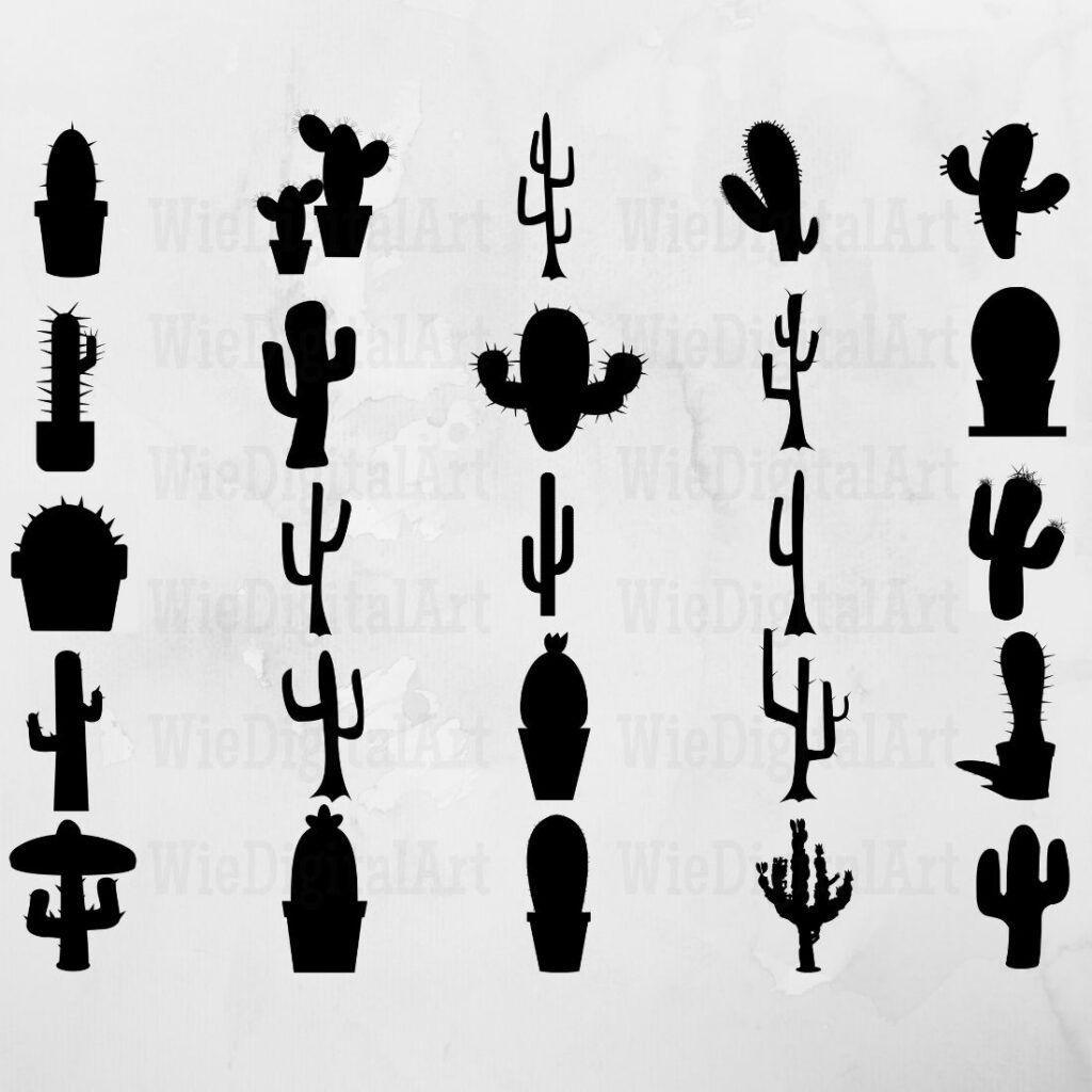 Cactus Tree SVG Vector Design - MasterBundles