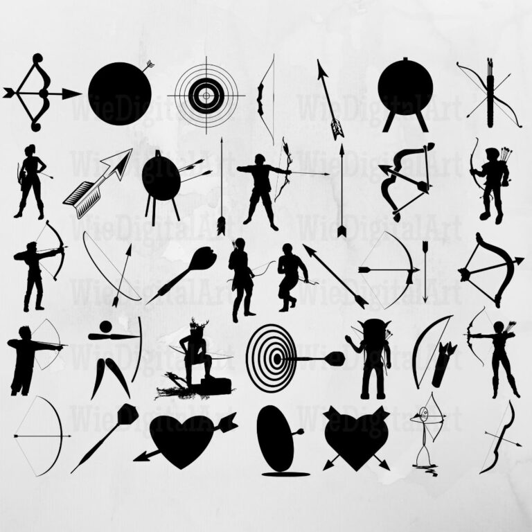 Archery SVG – Archery Silhouette – Archery Bundle – Only $10 ...