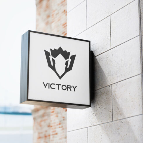 Victory, V letter with crown logo template-only $15 - MasterBundles