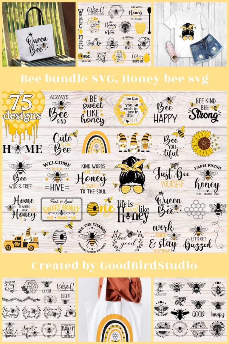 Bee Bundle SVG, Honey Bee SVG – MasterBundles