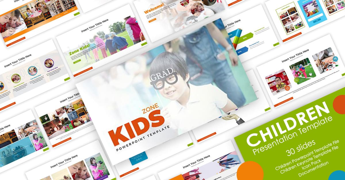 Children Presentation Template – MasterBundles