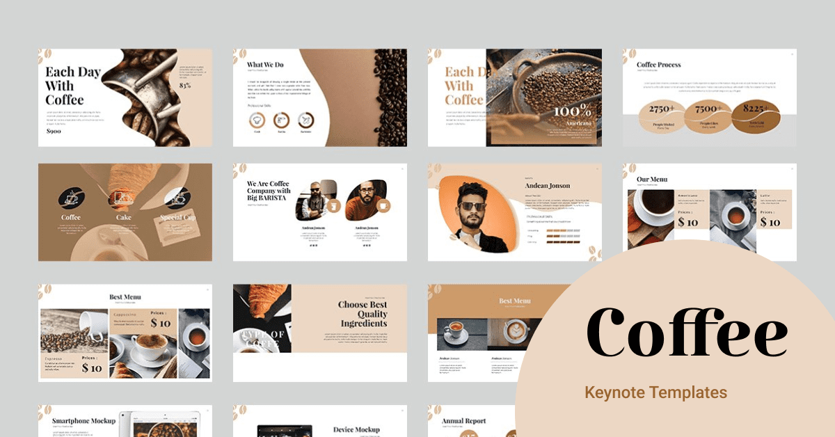 Coffee Keynote Templates – MasterBundles