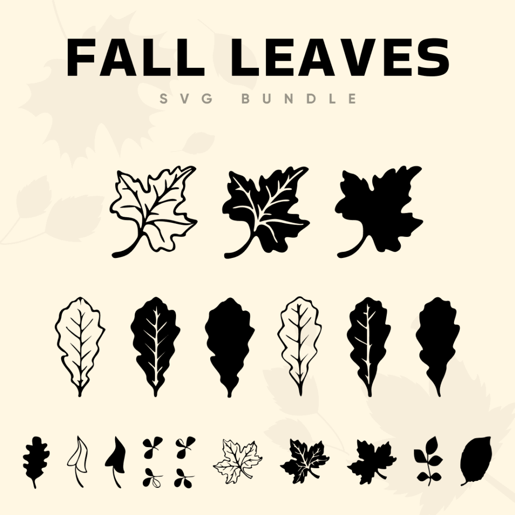 Fall Leaves, Cutting SVG Bundle, Autumn Leaves Clipart – MasterBundles