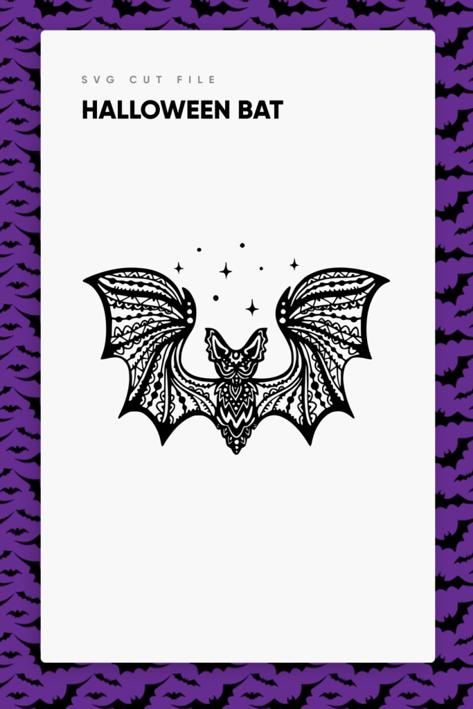 Halloween Bat SVG, Mandala Bat Cut File, Zentangle Bat – MasterBundles