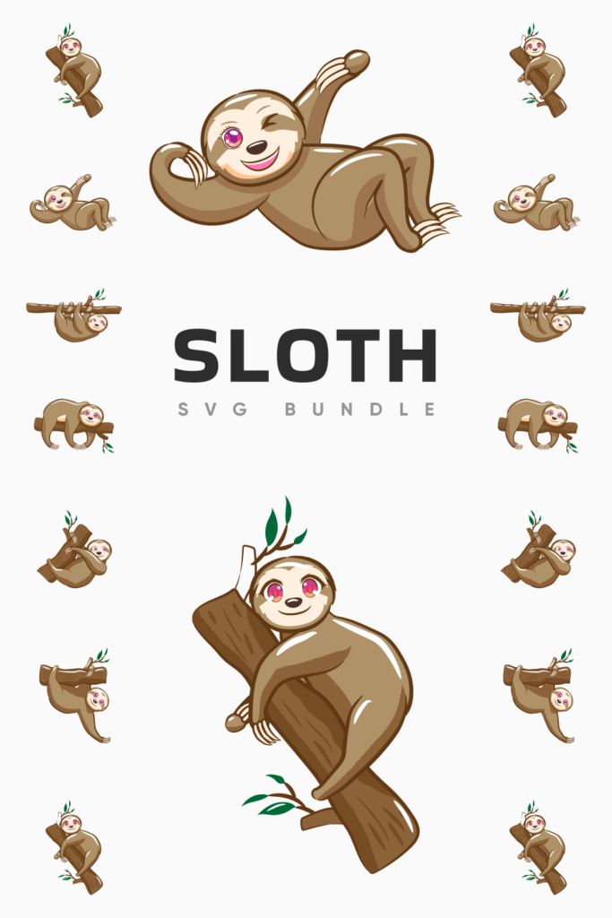 Sloth SVG Bundle | Master Bundles