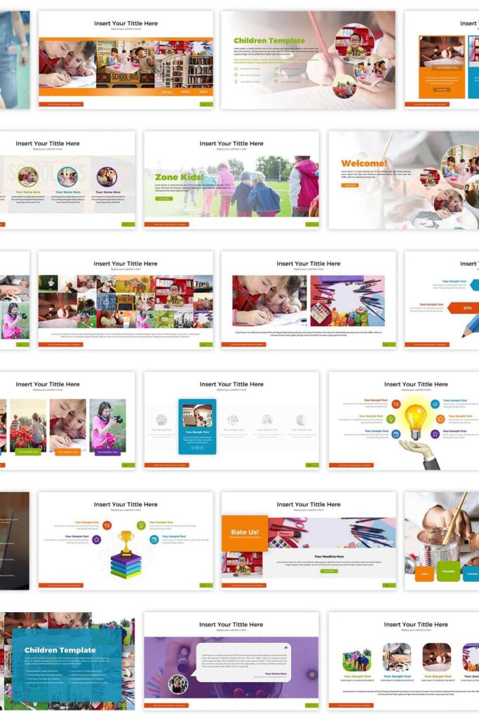 Children Presentation Template – MasterBundles