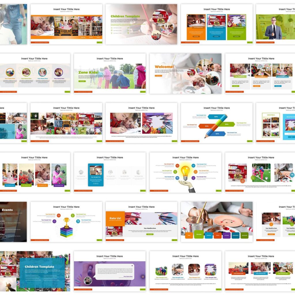 Children Presentation Template – MasterBundles
