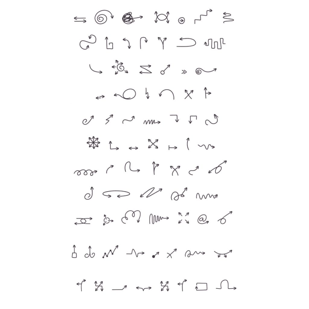 Hand Drawn Arrows Font – MasterBundles
