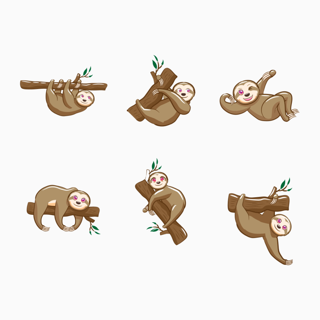 Sloth SVG Bundle – MasterBundles