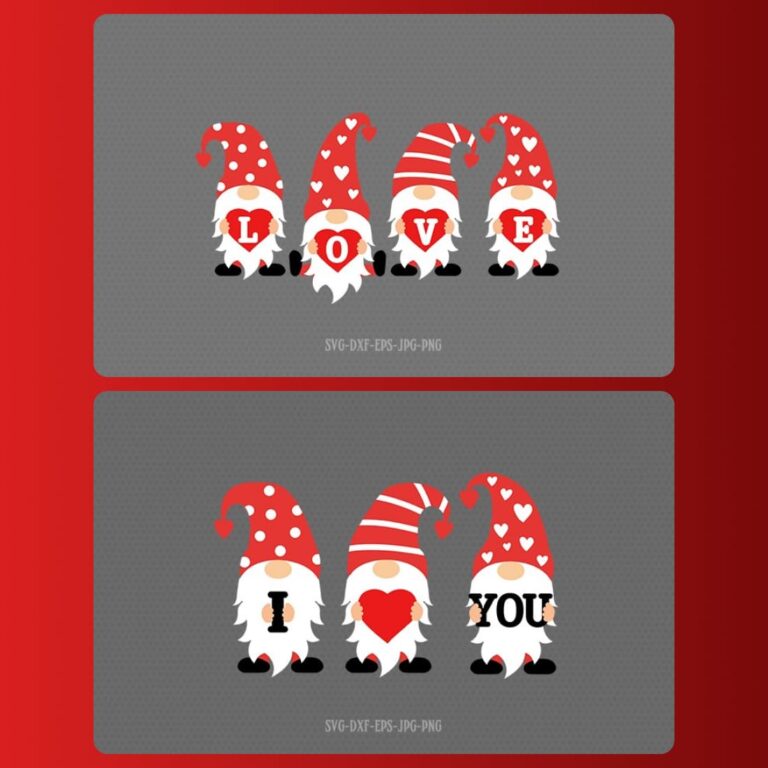 Valentines Day Gnome SVG, Gnomes SVG, Bundle SVG – MasterBundles