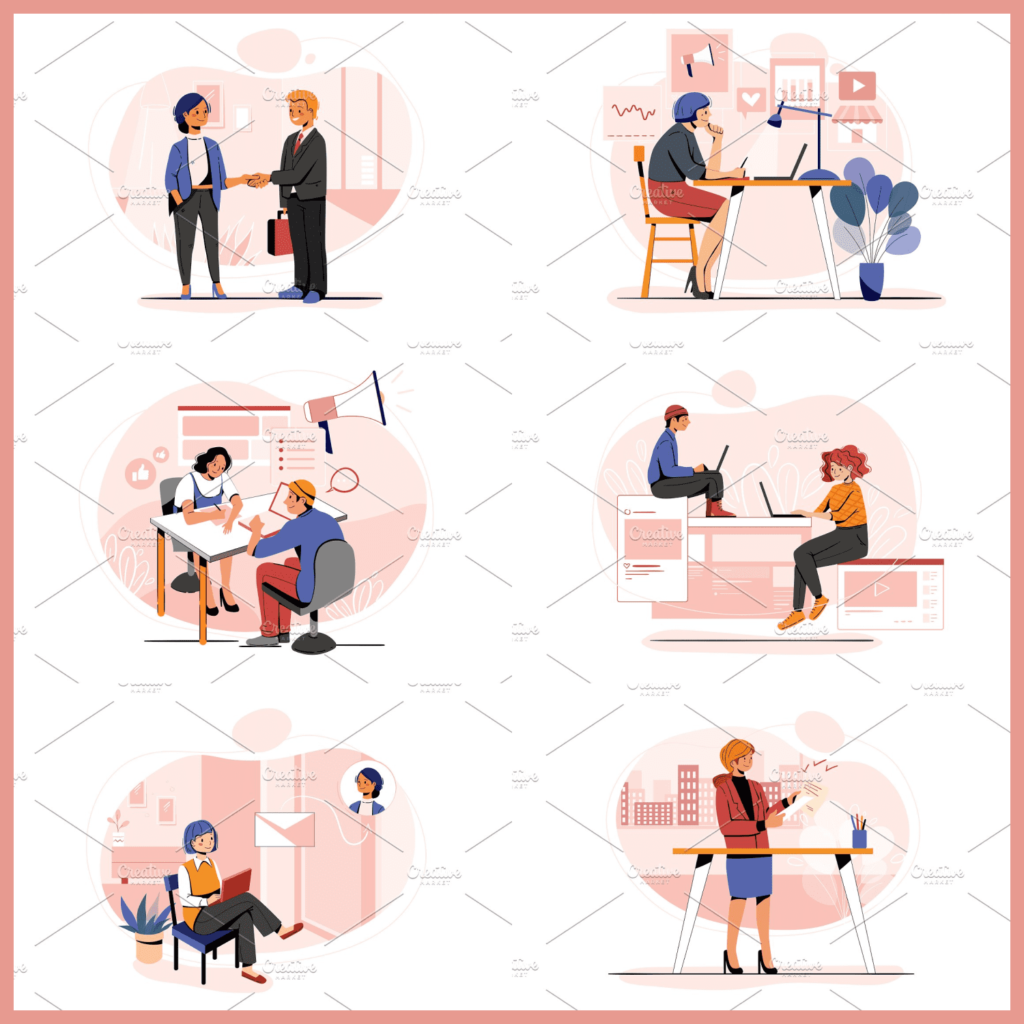 Digital Marketing Scenes – MasterBundles