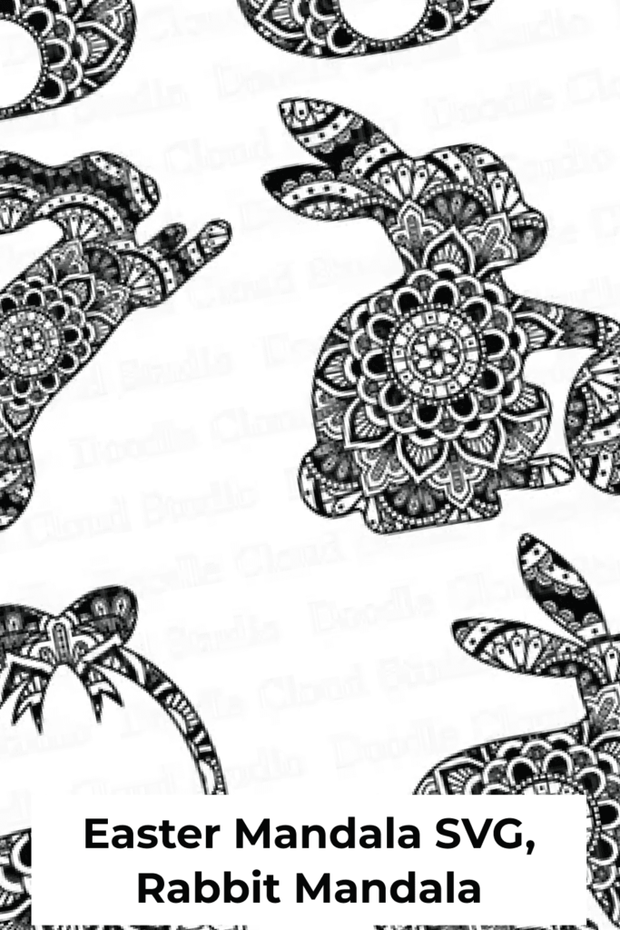 Easter Mandala SVG, Rabbit Mandala – MasterBundles