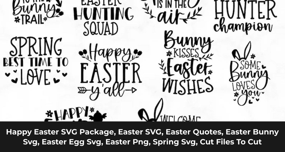 Happy Easter SVG Bundle – MasterBundles