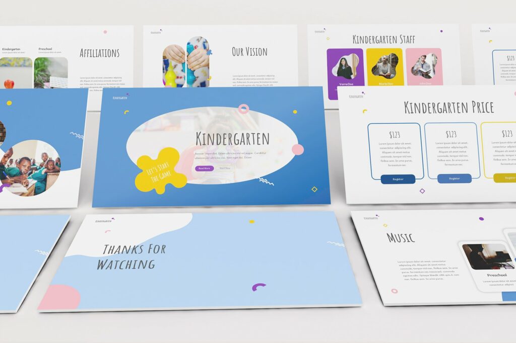 Kindergarten Powerpoint Template – MasterBundles