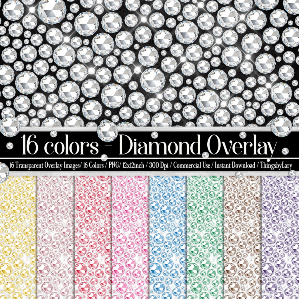 16 Real Diamond Overlay Images – MasterBundles
