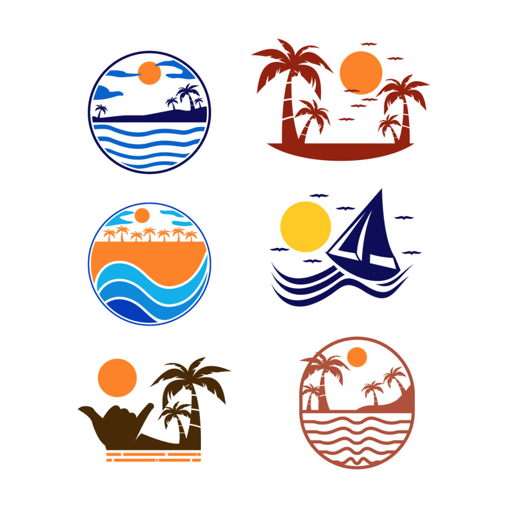 Beach logo - MasterBundles