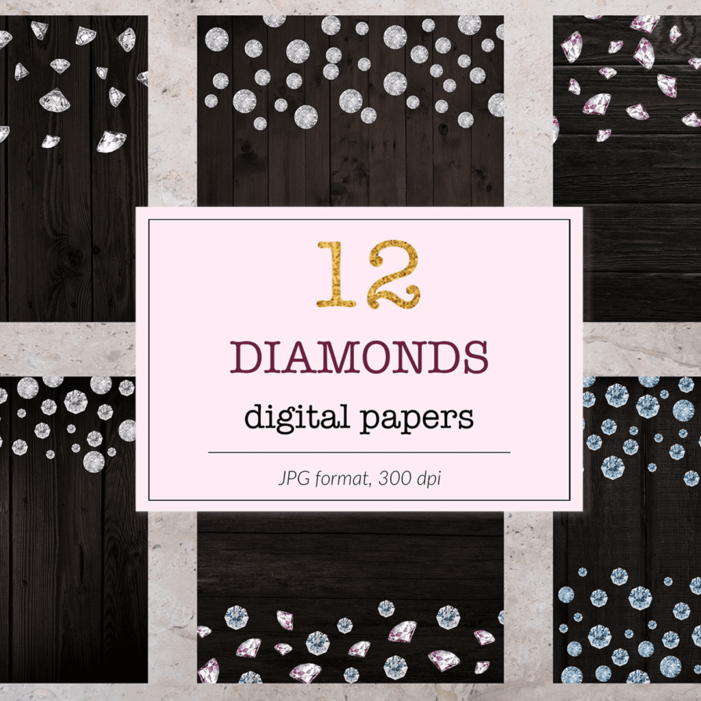 Diamonds Digital Paper – MasterBundles