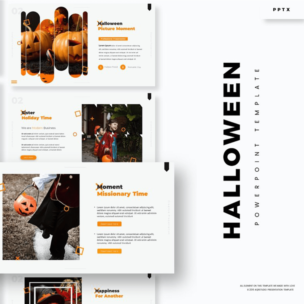 Free Halloween Bat Themed Powerpoint Template | Master Bundles
