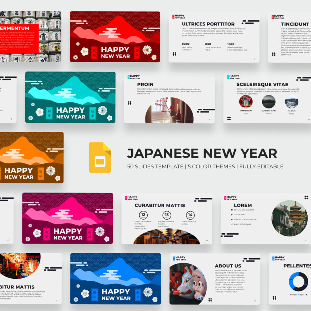 Japan New Year Google Slides Theme – MasterBundles