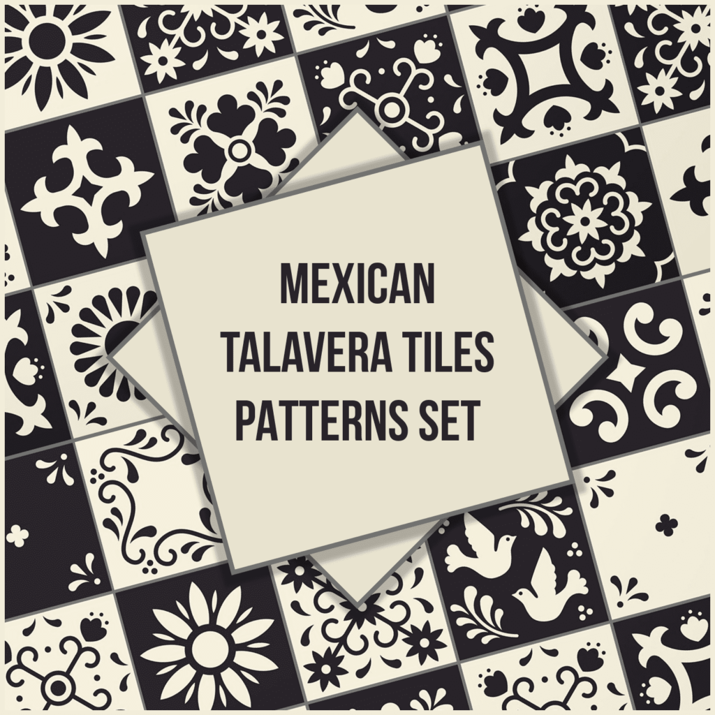 Mexican Talavera Tiles Patterns Set – MasterBundles