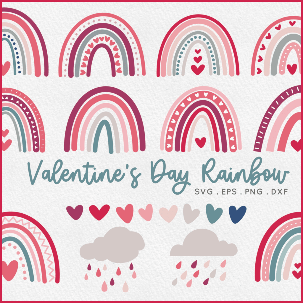 Rainbow SVG, Bundle 23 Rainbows, Boho Rainbow SVG, Birthday | MasterBundles