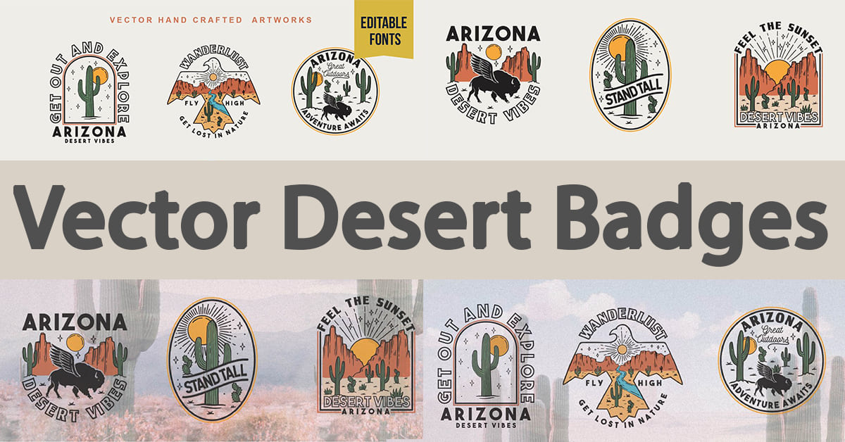 Vector Desert Badges – MasterBundles