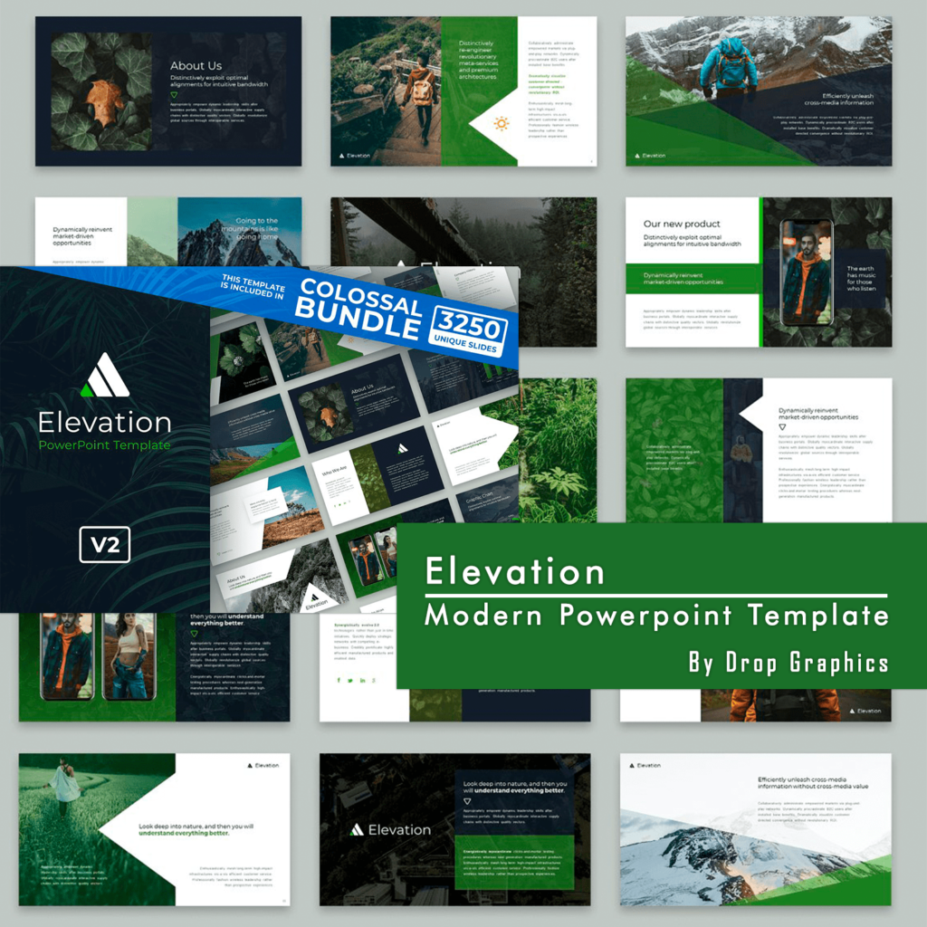 Elevation Modern Powerpoint Template – MasterBundles