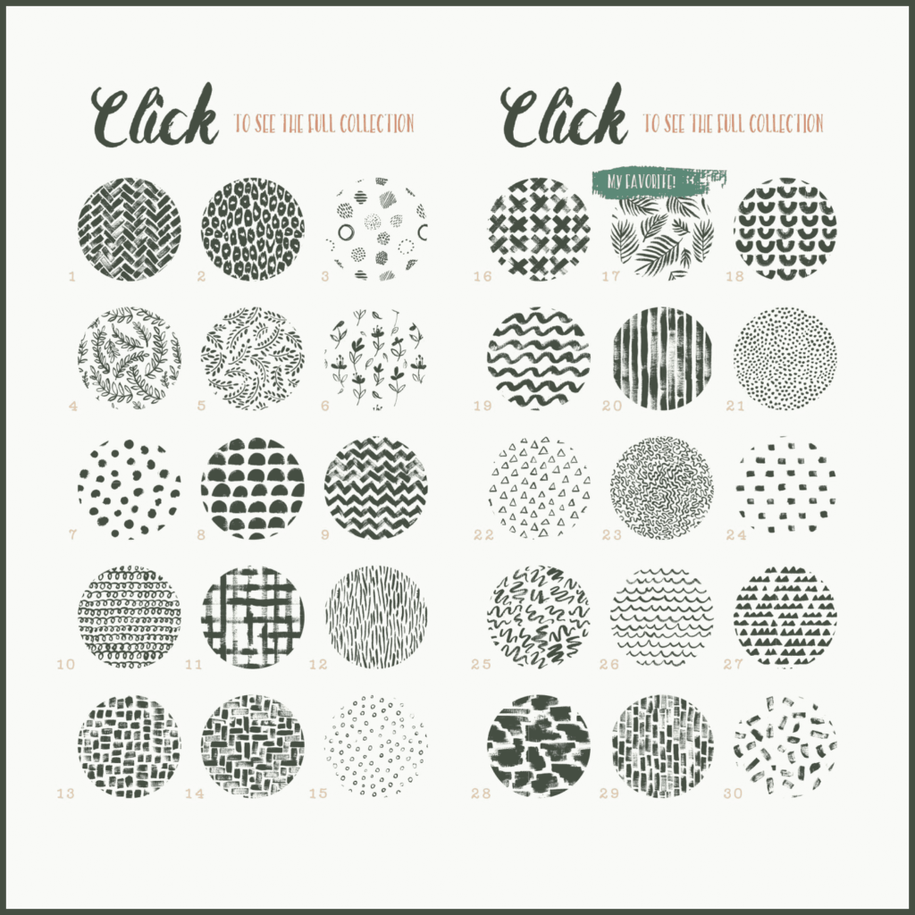 Handmade Brush Pattern Collection – MasterBundles