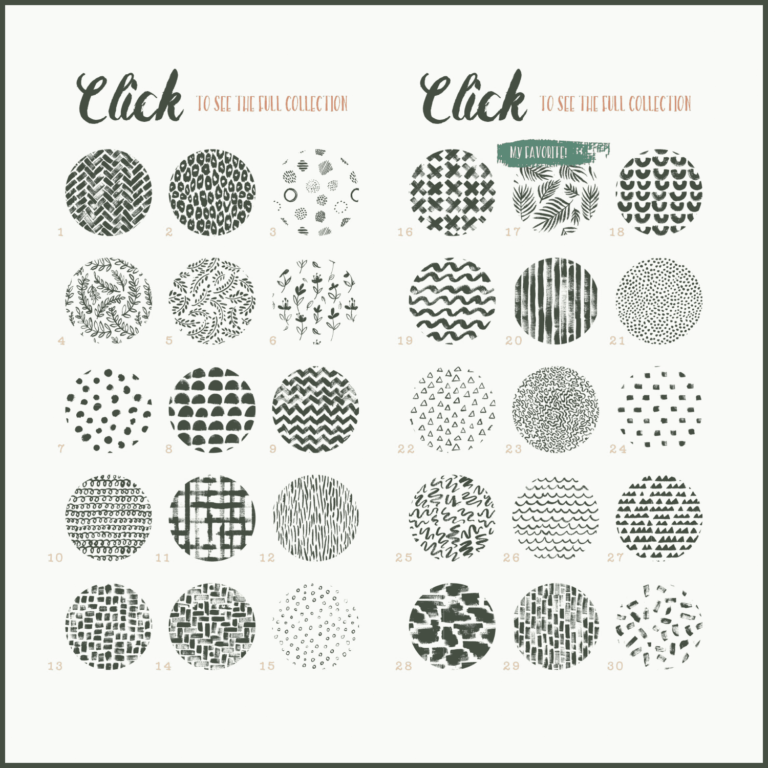 Handmade Brush Pattern Collection – MasterBundles