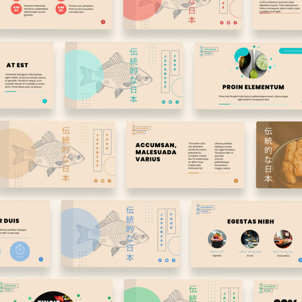 Japan Food Year Powerpoint Template – MasterBundles