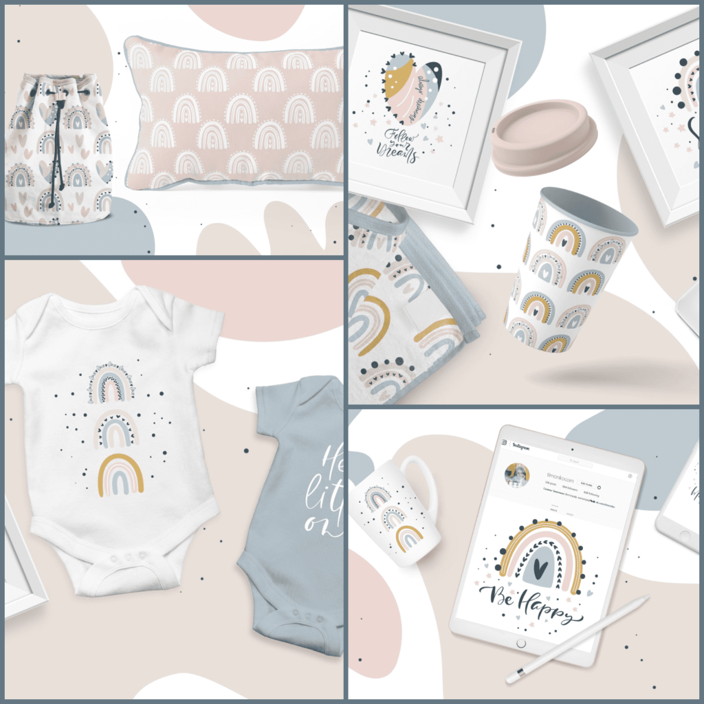 Rainbow Scandinavian SVG – MasterBundles