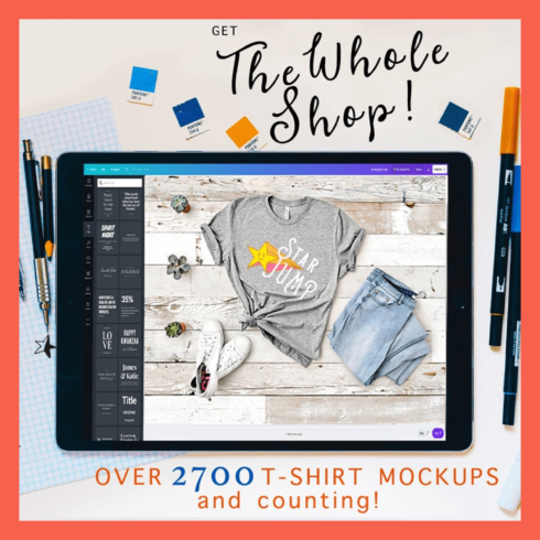 Whole Shop T-Shirt Mockup Bundle – MasterBundles