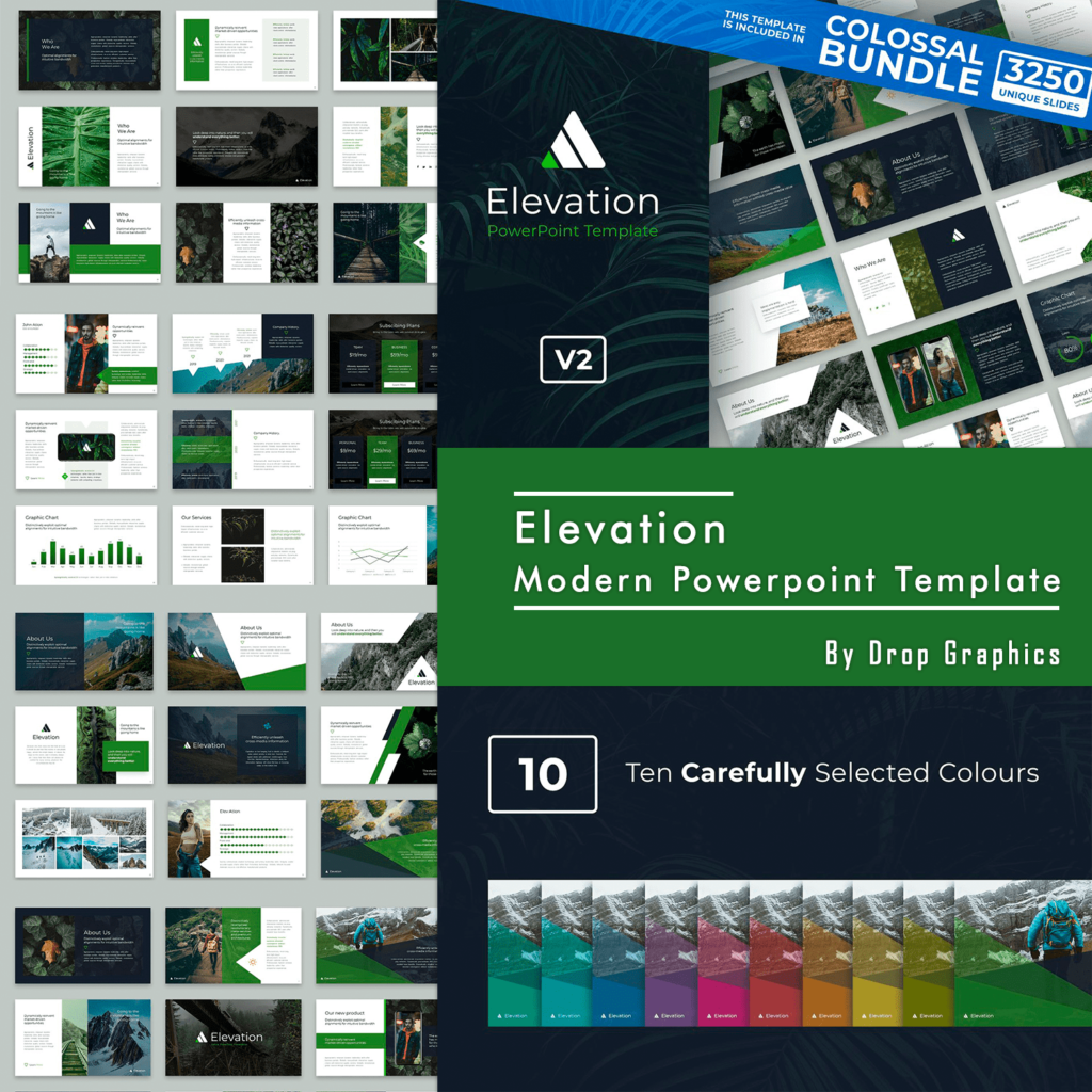 Elevation Modern Powerpoint Template – MasterBundles