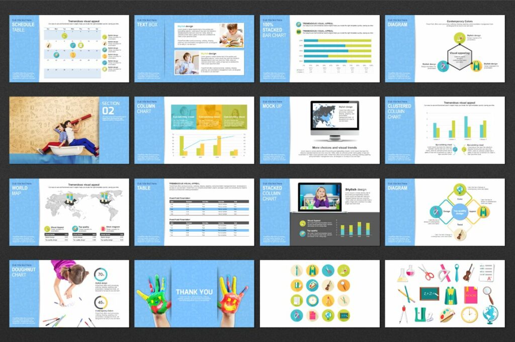 School Life PPT Template – MasterBundles