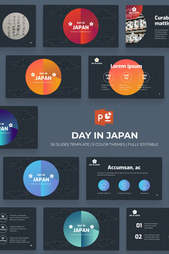 Day in Japan Powerpoint Template – MasterBundles