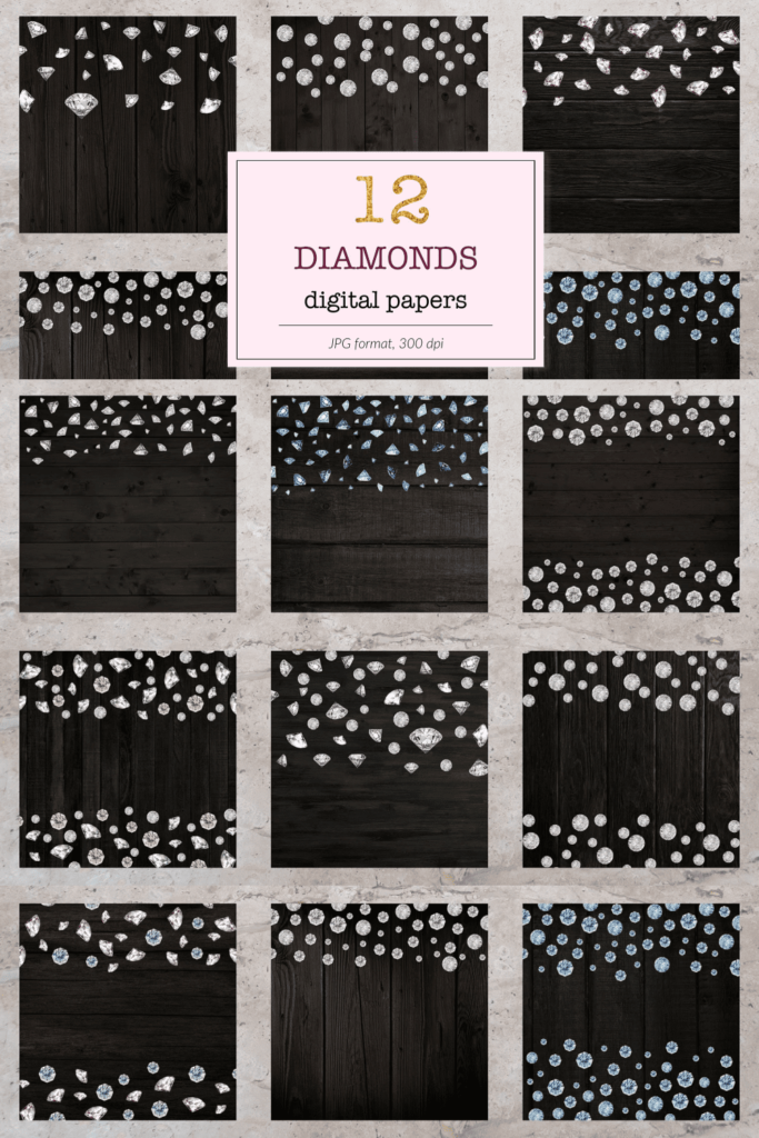 Diamonds Digital Paper – MasterBundles