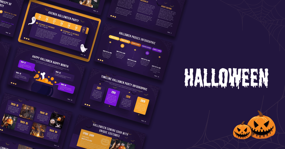Halloween Party Powerpoint Template – MasterBundles