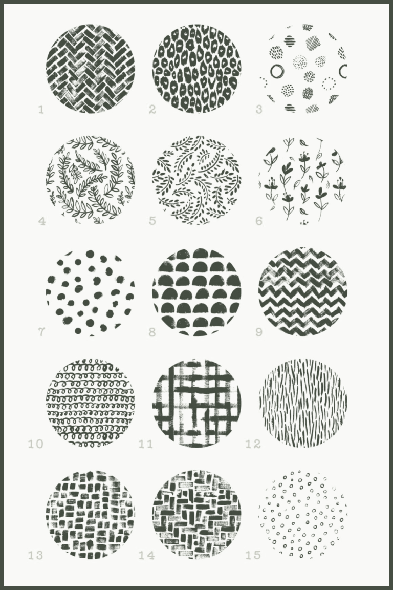 Handmade Brush Pattern Collection – MasterBundles