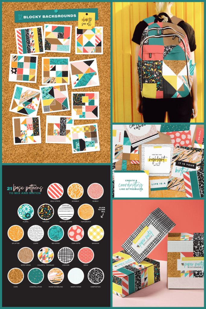 Pattern Blocks - Modern Geometrics – MasterBundles