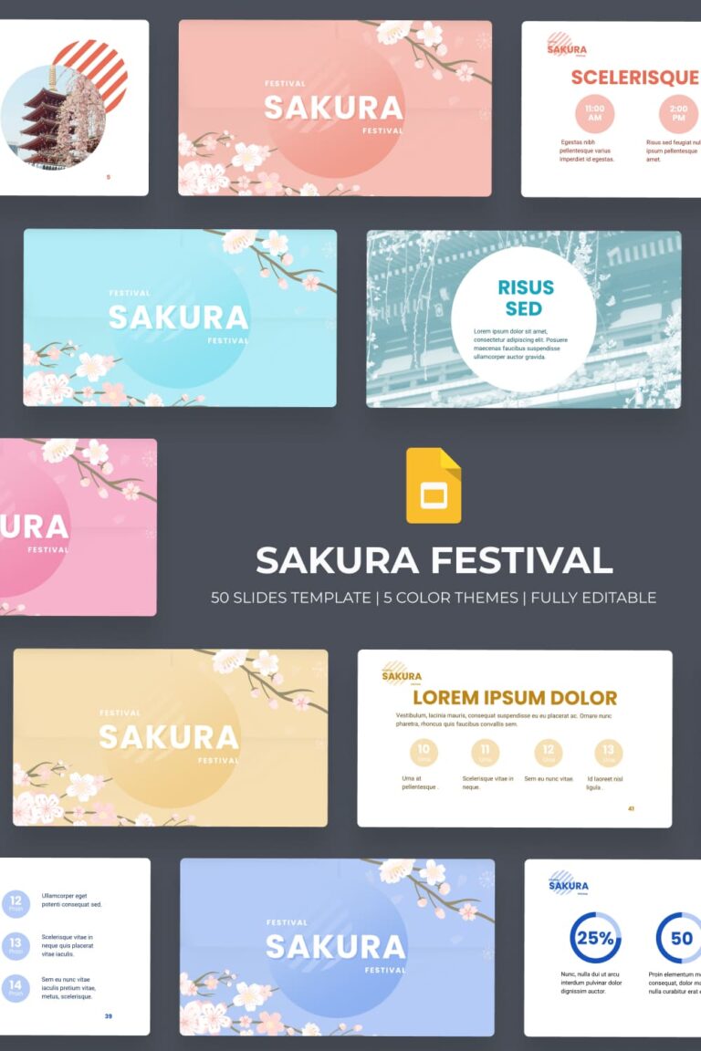 Sakura Google Slides Theme – MasterBundles