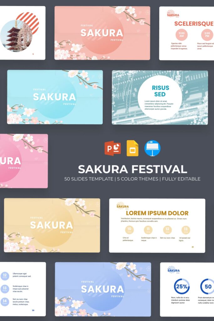 Huge Japanese Presentation Bundle: 300 Slides PPTX, KEY, Google Slides ...