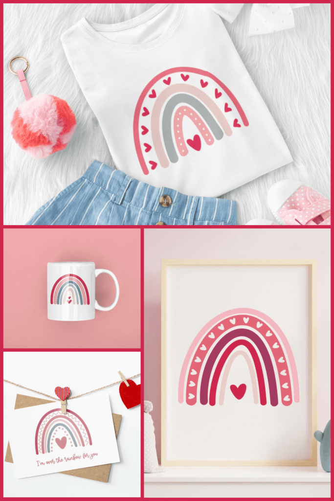 Valentine's Day Boho Rainbow SVG Bundle – MasterBundles