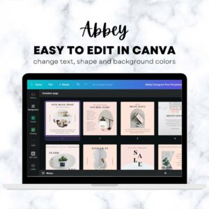 Abbey Instagram Post Templates - MasterBundles