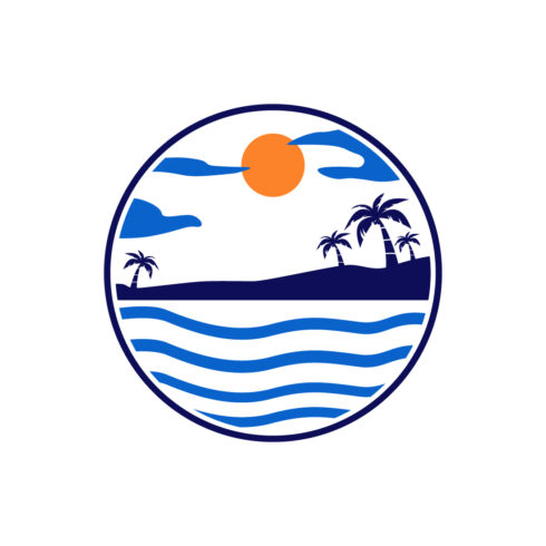 Beach logo - MasterBundles