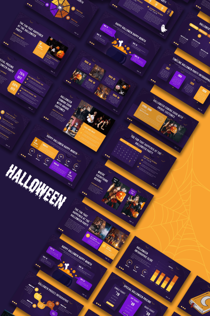Halloween Party Powerpoint Template – MasterBundles
