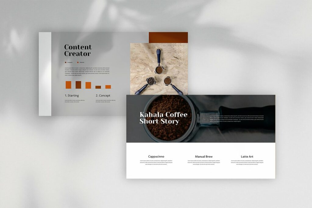 Kahala - Coffee Powerpoint Template – MasterBundles